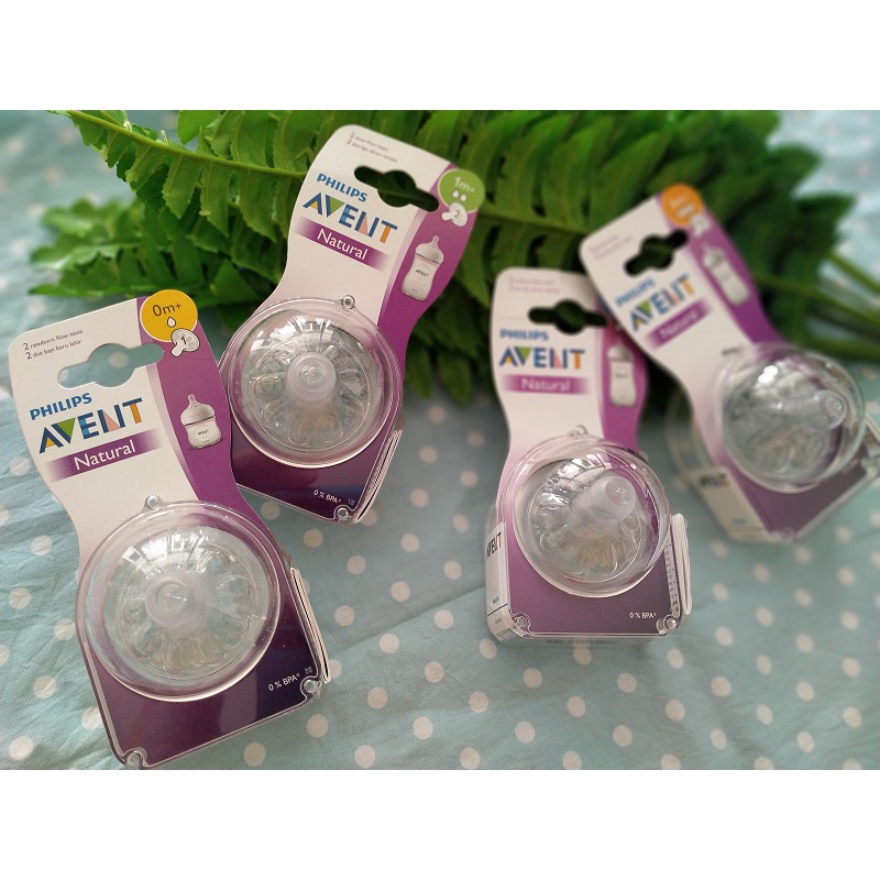 Jual Philips Avent Nipple Natural/Dot Philips Avent 1pack isi 2 pcs ...