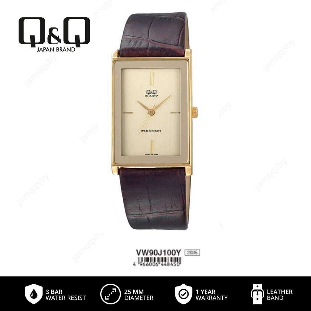 Jual Q&Q QNQ QQ ORIGINAL ANALOG WATCH JAM TANGAN PRIA WANITA TALI KULIT ...