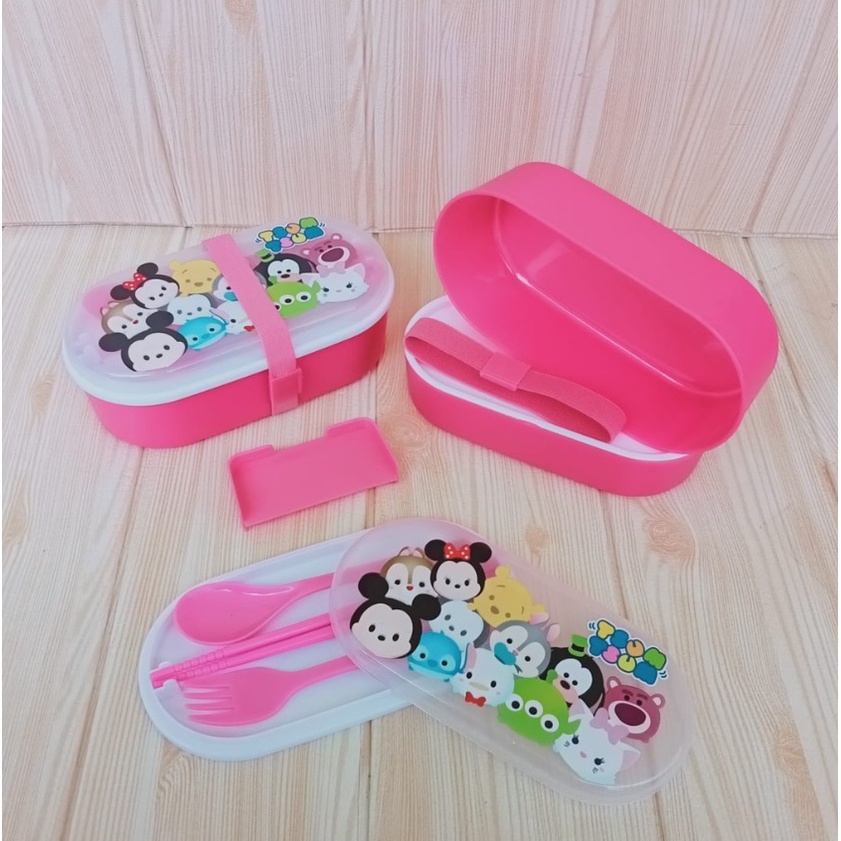 Jual KOTAK MAKAN 2 SUSUN KARAKTER dengan Karet Pengikat / KOTAK BEKAL TEMPAT MAKAN ANAK KARAKTER ...