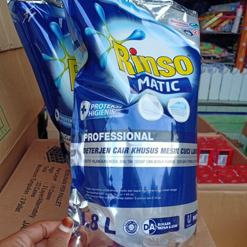 Jual Rinso Matic Detergen cair 1,65 lt | Shopee Indonesia