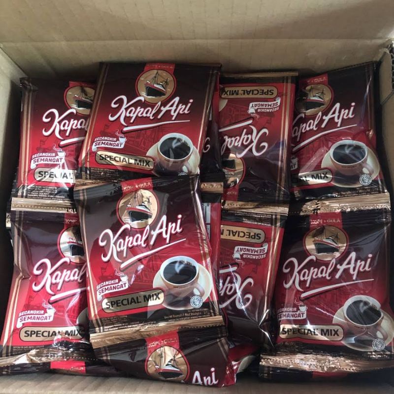Jual KOPI HITAM KAPAL API SPECIAL MIX RENCENG ISI 10 SACHET | Shopee ...