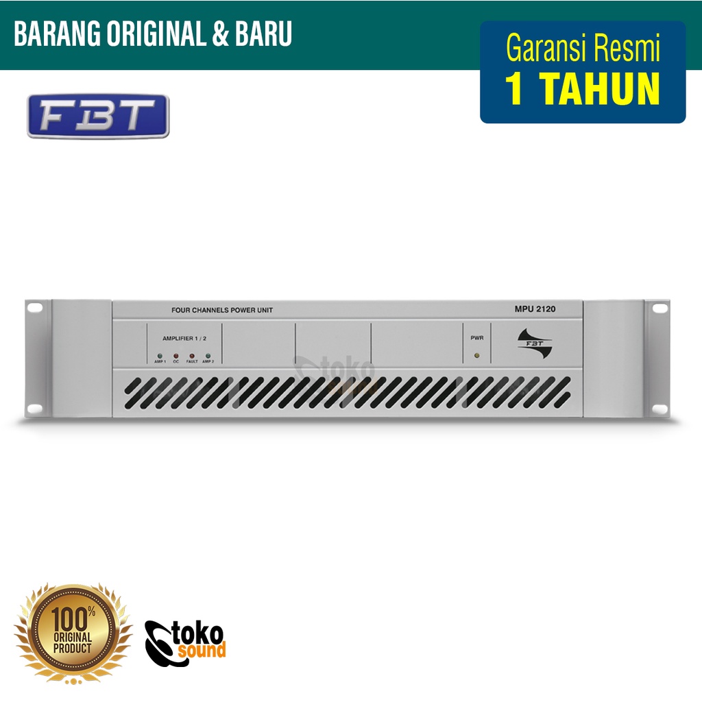 Jual Power Amplifier FBT MPU 2120 - MULTI CHANNEL 100V LINE POWER UNITS ...