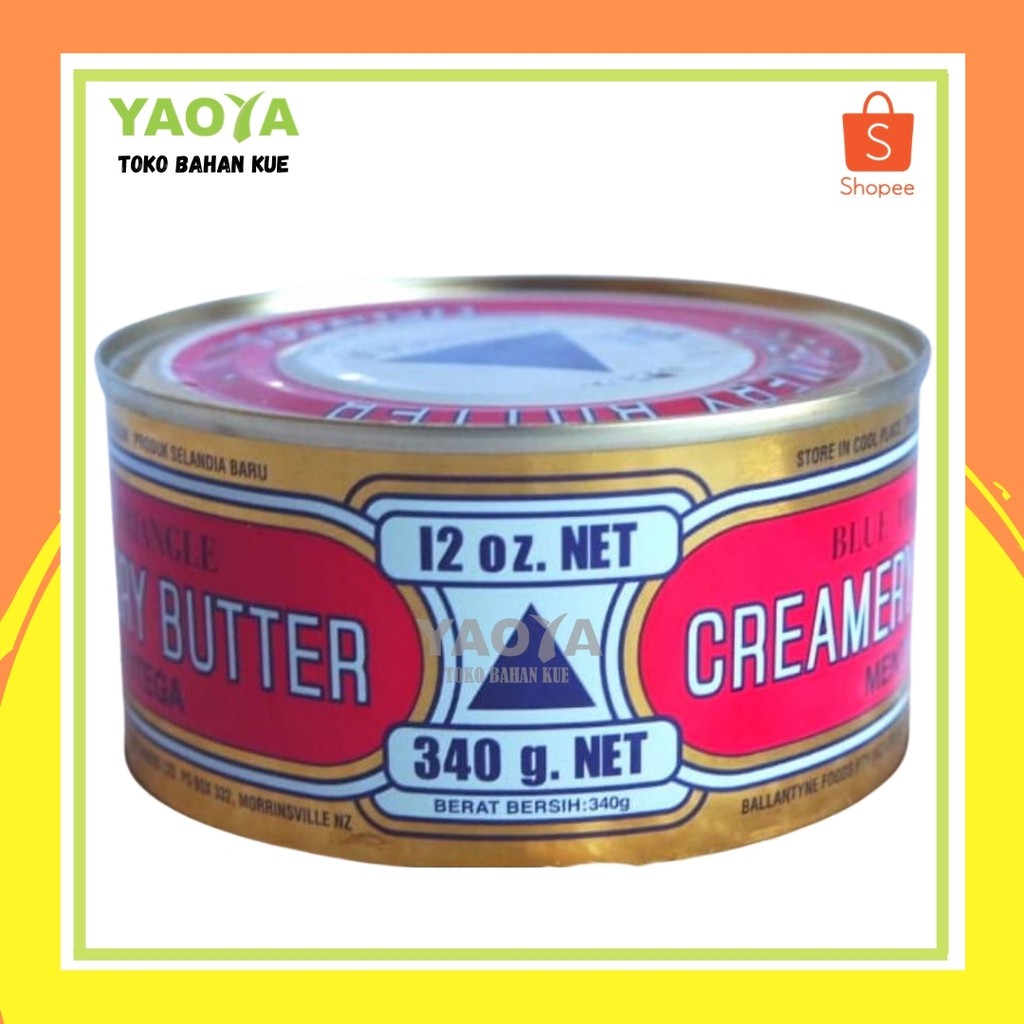 Jual BLUE TRIANGLE CREAMERY BUTTER 340G | Shopee Indonesia