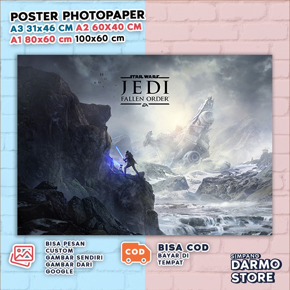 Jual Poster Starwars Hiasan Dinding Darth Vader Jedi Vintage Space ...