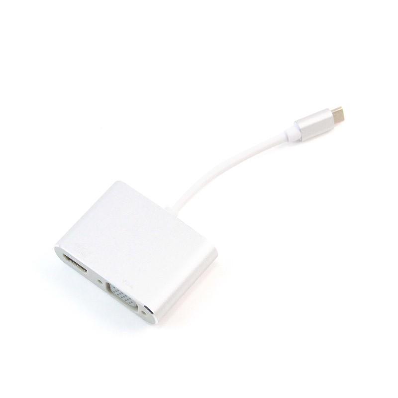 Jual CONVERTER TYPE-C TO HDMI VGA 2 IN 1 | KABEL PENGHUBUNG LAPTOP KE ...