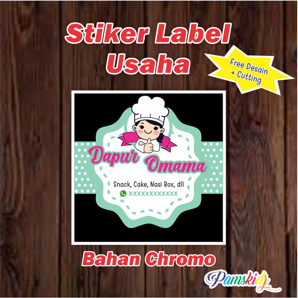 Jual Stiker Label Usaha/ Stiker Kemasan / Stiker Produk MAKANAN / SNACK ...
