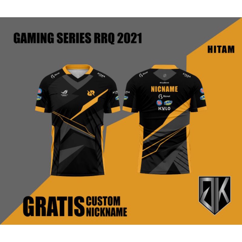 Jual Jersey gaming RRQ 2021 free costum nickname | Shopee Indonesia