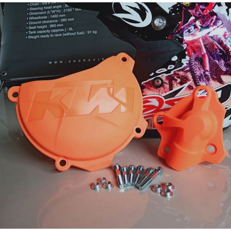 Jual tutup mesin ktm water pump protection ktm clutch cover | Shopee ...