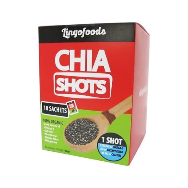 Jual Lingofoods Chia Shots Organic 10 sachets (Chia Seed) | Shopee ...