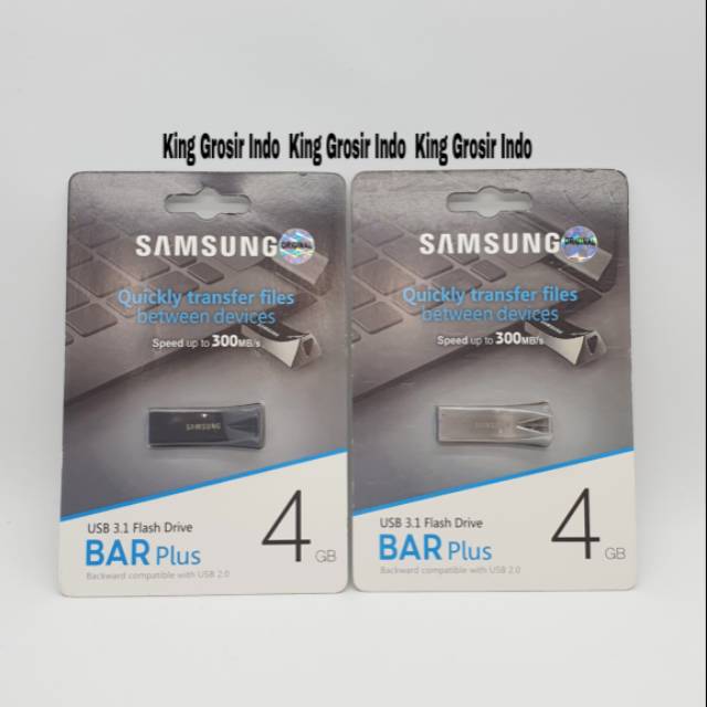 Jual Flashdisk Samsung Original 4GB 4 GB BAR Plus 300Mbps Flash Drive ...