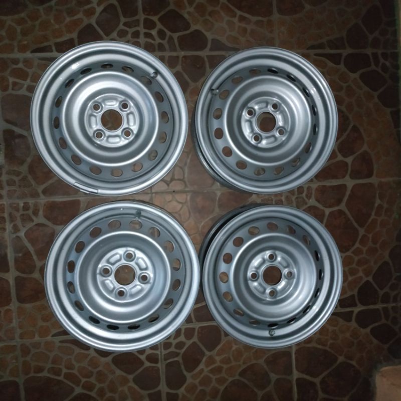Jual Velg Kaleng Original INKO R14x5 PCD 4X100 Silver | Shopee Indonesia