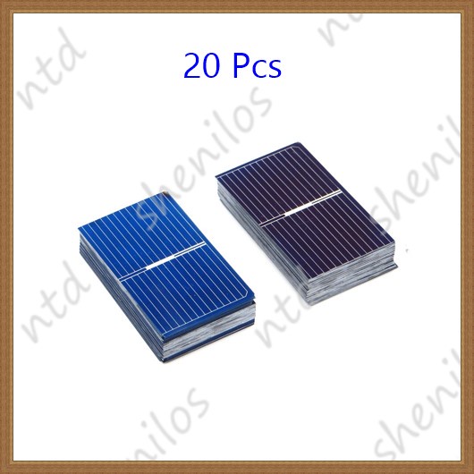 Jual DIY SOLAR CELL MINI 39 X 19 mm PRAKTEK DIY SOLAR PANEL 0.5V 120mW ...