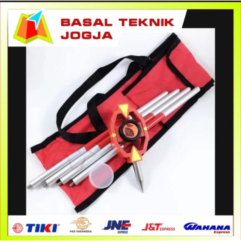 Jual Prisma Mini Prism Stick Pole Total Station TS Topcon Nikon Sokkia ...