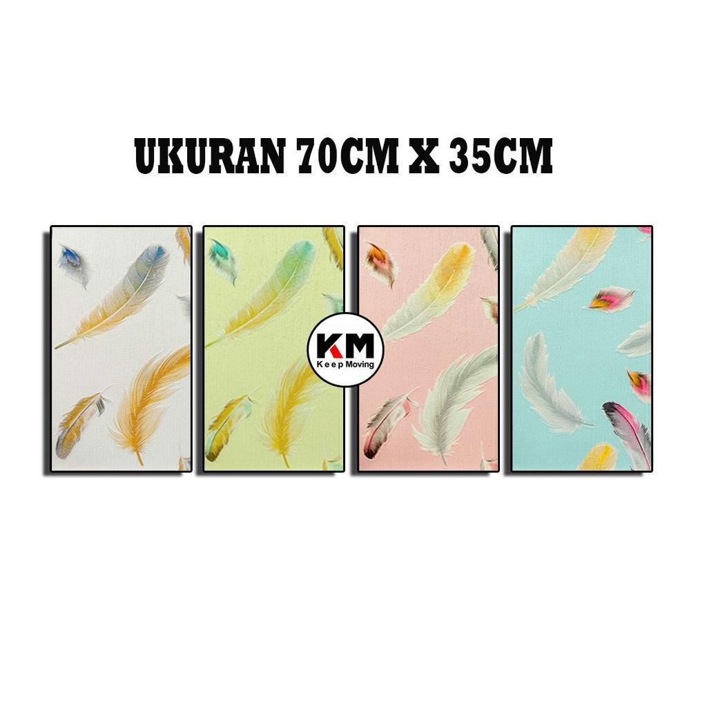 Jual KM Wallpaper 3D Batik Motif Bulu Dekorasi Dinding Kamar Premium ...