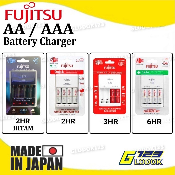 Jual Fujitsu Quick Fast Charging Battery Charger Rechargeable Made In ...