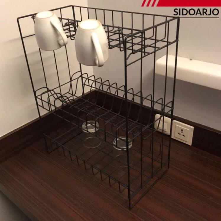 Jual Rak Piring Dan Gelas Wfel Anti Karat Rak Piring Gantung 3 Susun ...