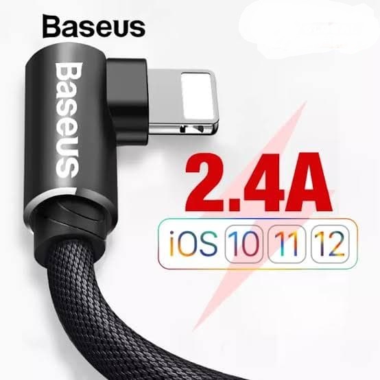 Jual Baseus MVP Elbow Kabel Lightning Fast Charger Kabel Data iPhone ...