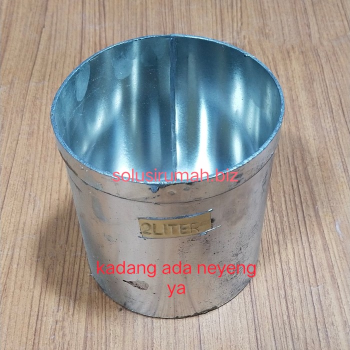 Jual Literan beras 2 Liter Takaran 2L L ukuran minyak tanpa gagang ...