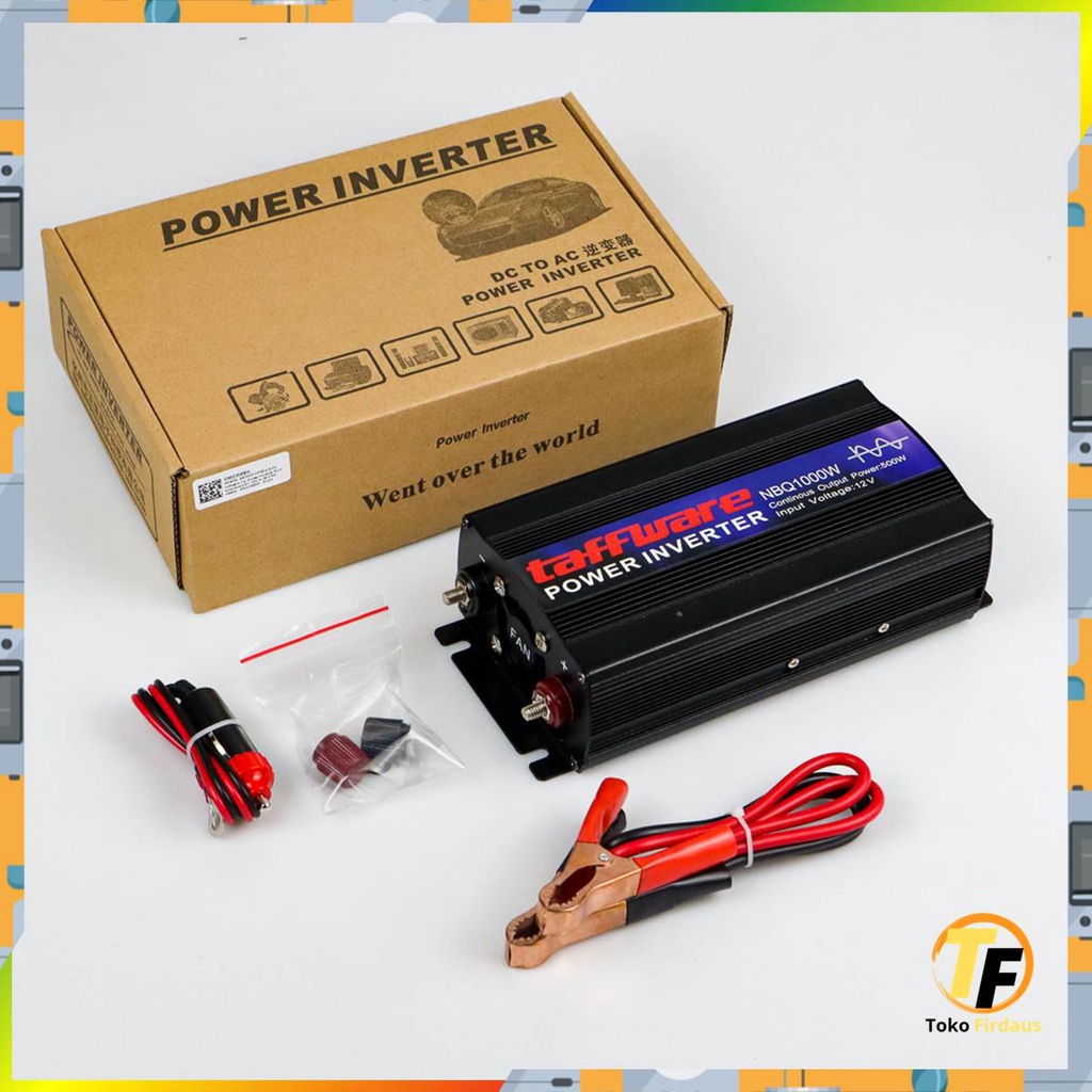 Jual Power Inverter Pure Sine Wave Gelombang Sinus Murni DC 12v To AC 220V 1000W | Shopee Indonesia