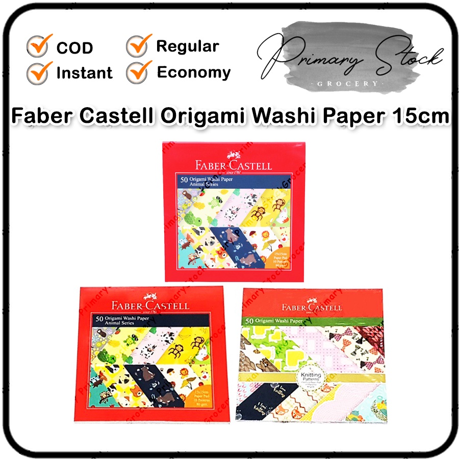 Jual Origami Washi Paper Faber Castell Motif Animal Series Season ...