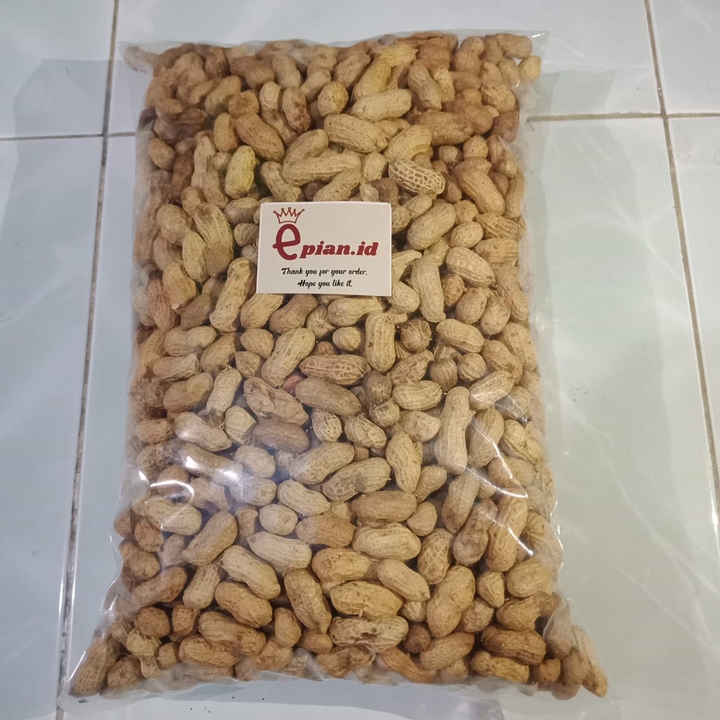 Jual Kacang Kulit Oven Sangrai 1 KG Kiloan Rasa Original Gurih Renyah ...