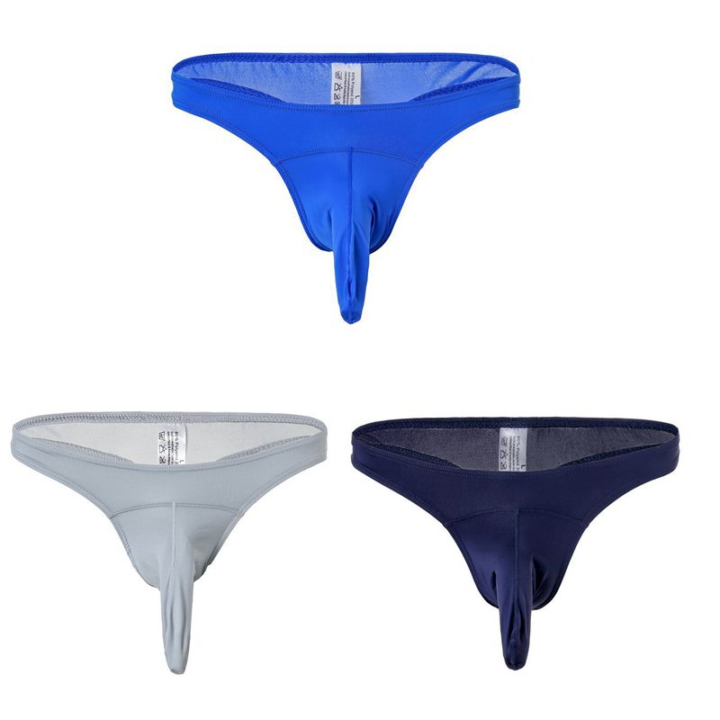 Jual 3pcs Mens Underwear Ice Silk Elephant Trunk Thongs Airplane Pants