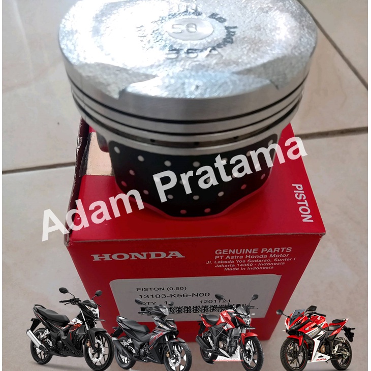 Jual Piston CB 150 CBR 150 LED Sonic 150 Supra GTR Seker Seher CB CBR Sonic Supra GTR Ovrsize 50 ...
