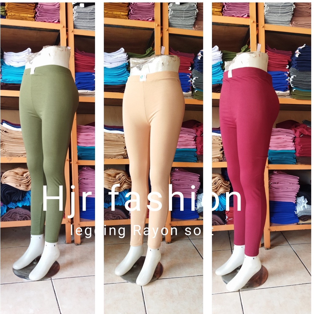 Jual CELANA LEGGING WANITA BAHAN SOFT RAYON UKURAN M -XXXL | Shopee ...
