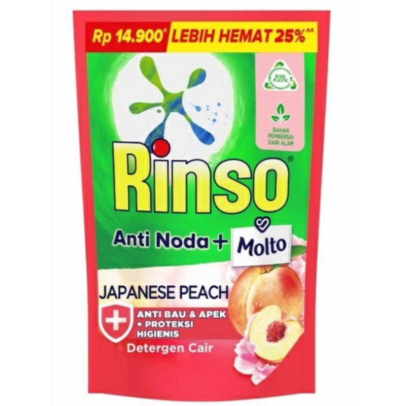 Jual rinso molto japanese peach 565 ml | Shopee Indonesia