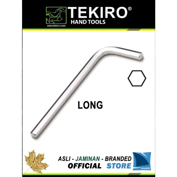 Jual Kunci L Panjang Tekiro 4mm / Hex Key Long Tekiro 4mm | Shopee ...