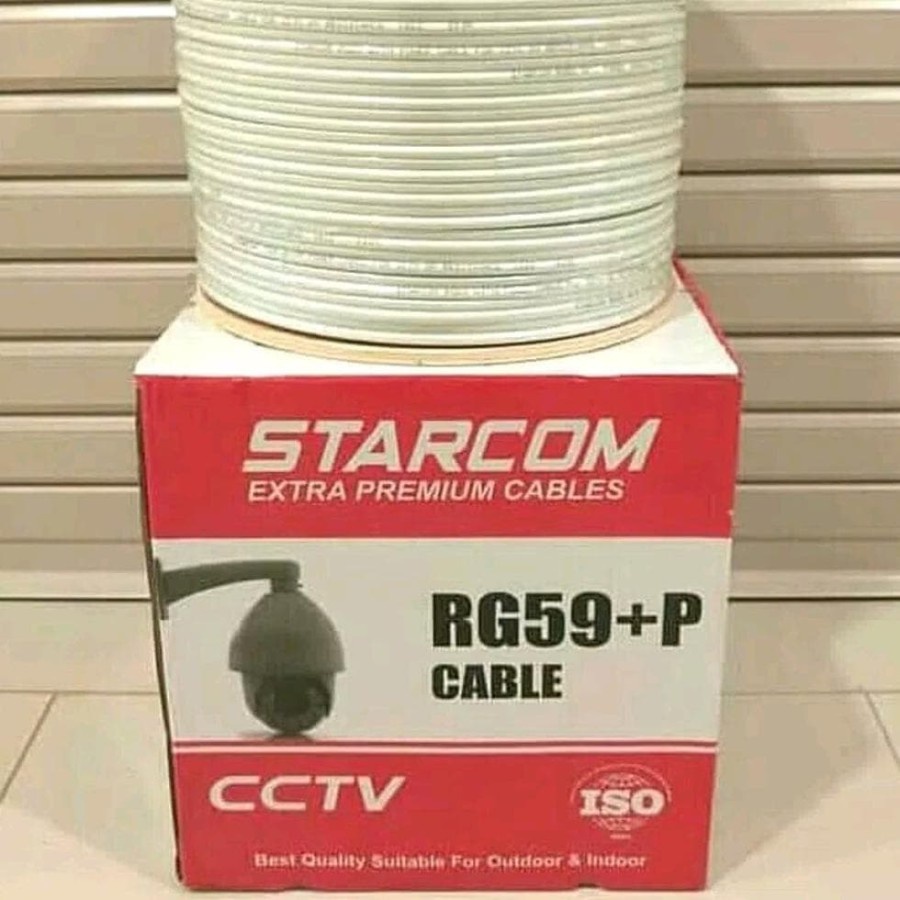 Jual KABEL CCTV STARCOM RG 59 + Power 300m | Shopee Indonesia