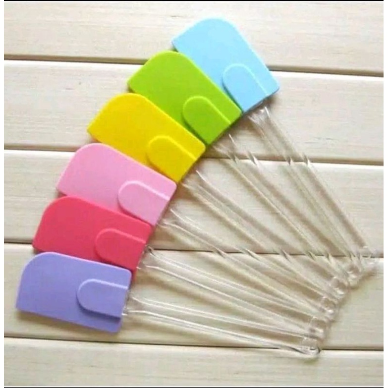 Jual Solet Silikon/spatula silikon/alat pengaduk pengoles adonan ...