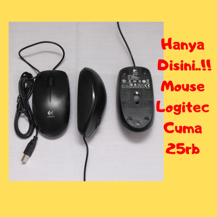 Jual Mouse USB Komputer / PC / Laptop Logitech 2nd | Shopee Indonesia