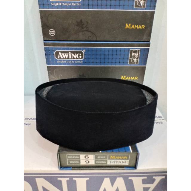 Jual Peci songkok hitam mahar awing | Shopee Indonesia