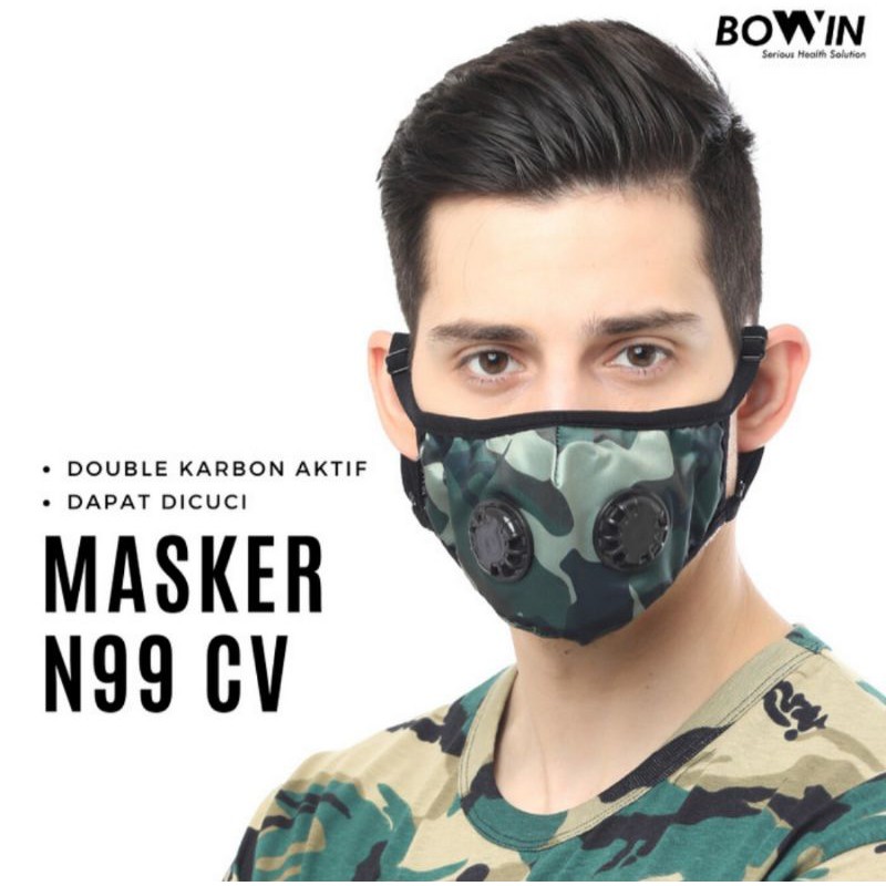 Jual Masker Bowin N99 Army / Kamuflase (Limited Edition) | Shopee Indonesia