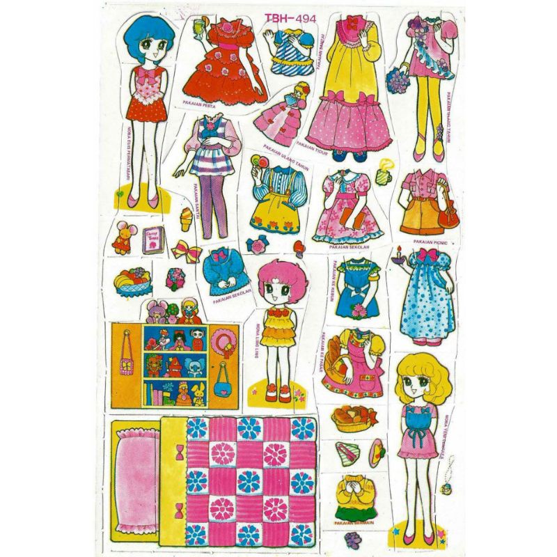 Jual Bp bpan mainan orang orangan kertas jadul REPRINT TIDAK BISA ...