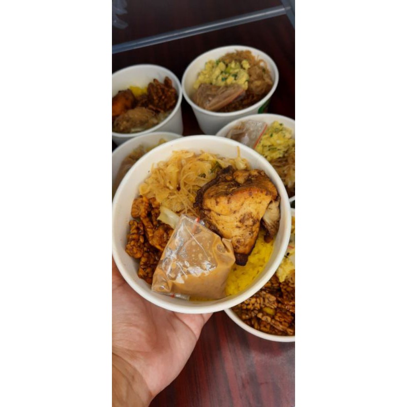 Jual nasi kuning saffron ayam goreng/ bakar /rice bowl | Shopee Indonesia