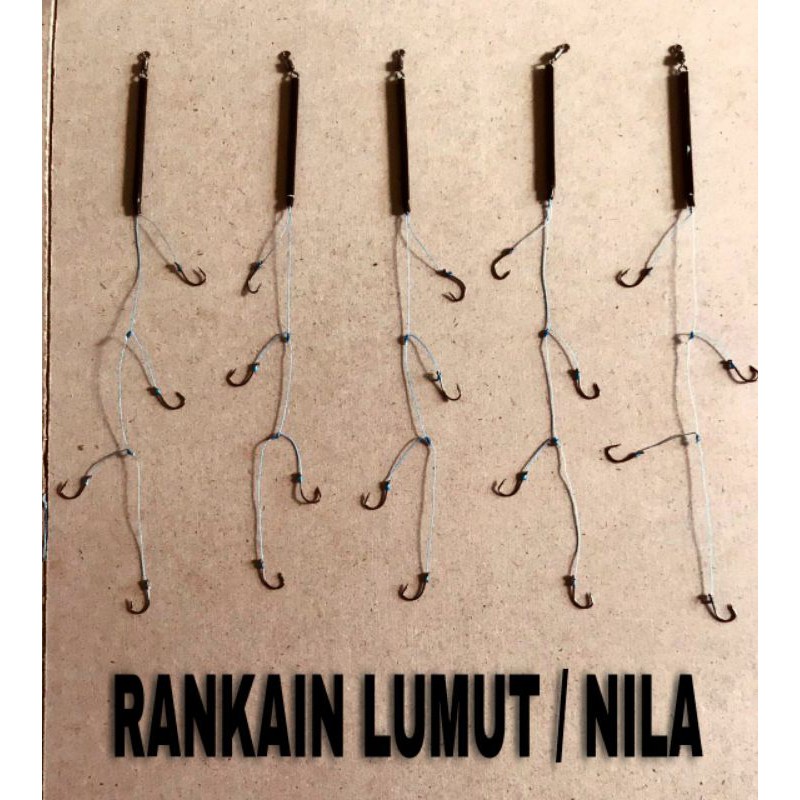 Jual RANGKAIAN LUMUT PANCING / RANGKAIAN NILA 4 MATA KAIL / 5 MATA KAIL ...