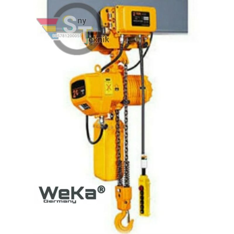 Jual Original Electric Chain Hoist Plus Trolley 380 Volt 1 Ton x 6 ...