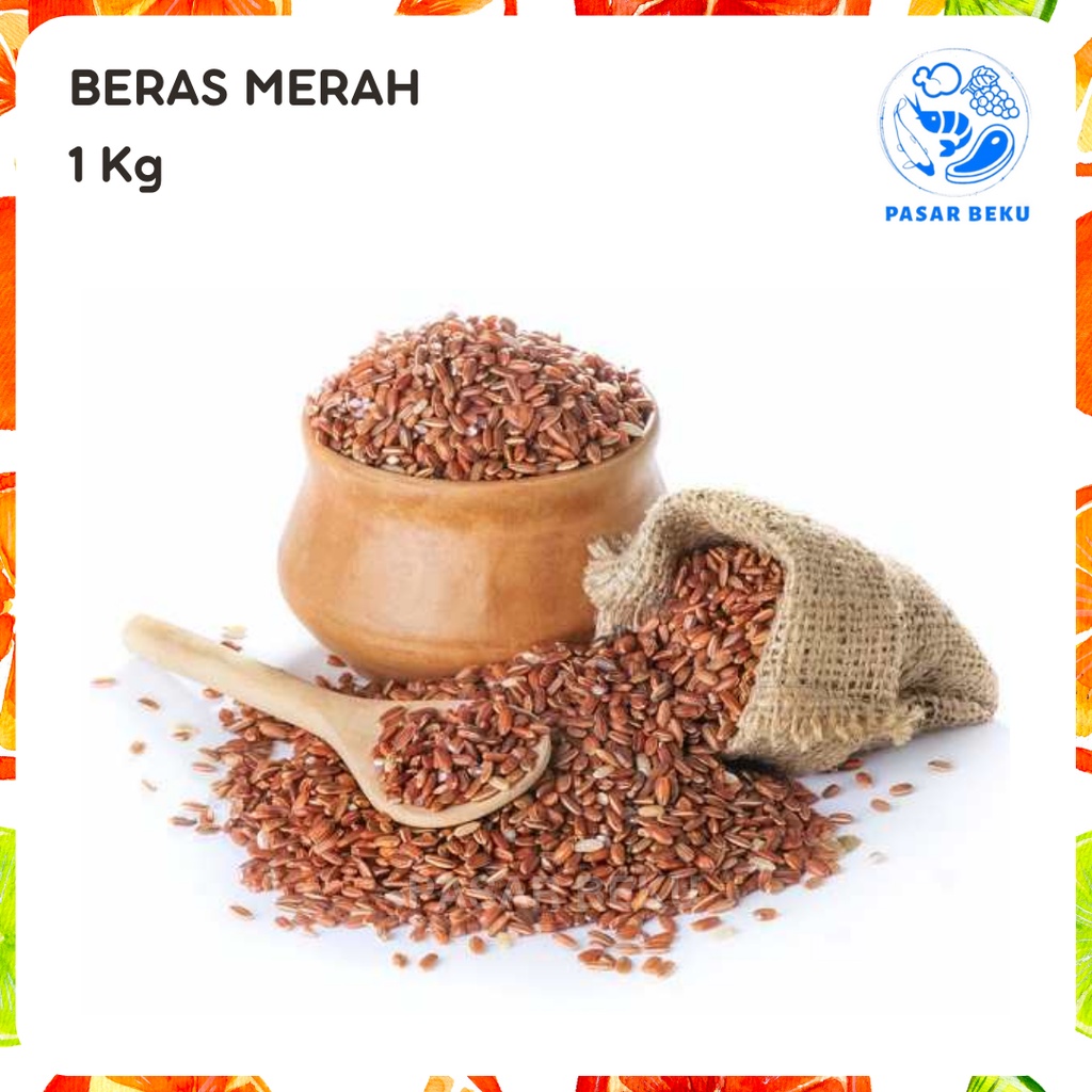 Jual Beras Merah 1 Kg Makanan Sehat Diet Pasar Beku Padang | Shopee ...