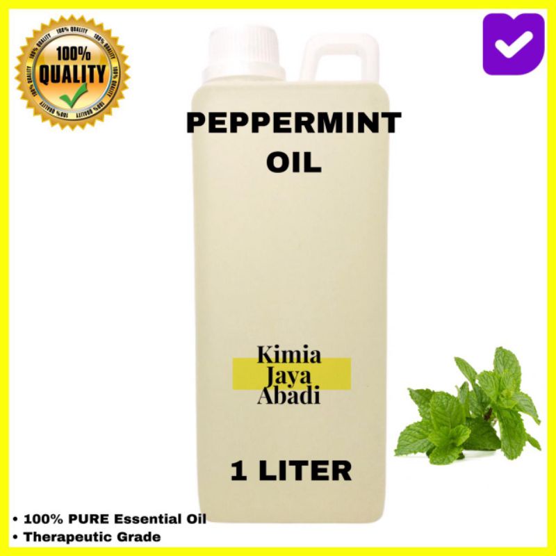 Jual Peppermint Essential Oil / Minyak Peppermint / Minyak Esensial Mint 1 Liter ASLI | Shopee ...