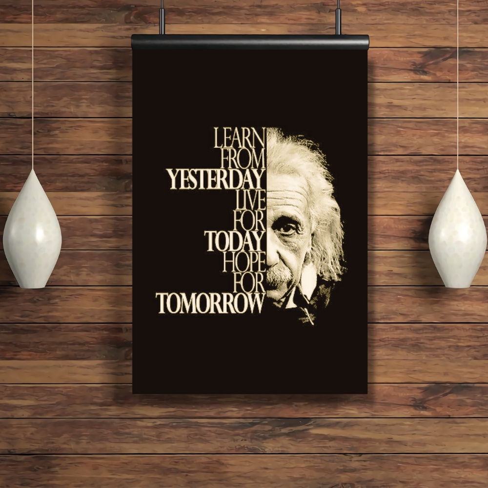 Jual Poster Albert Einstein Ukuran 30x40 CM Hiasan Dinding Motivasi dan ...