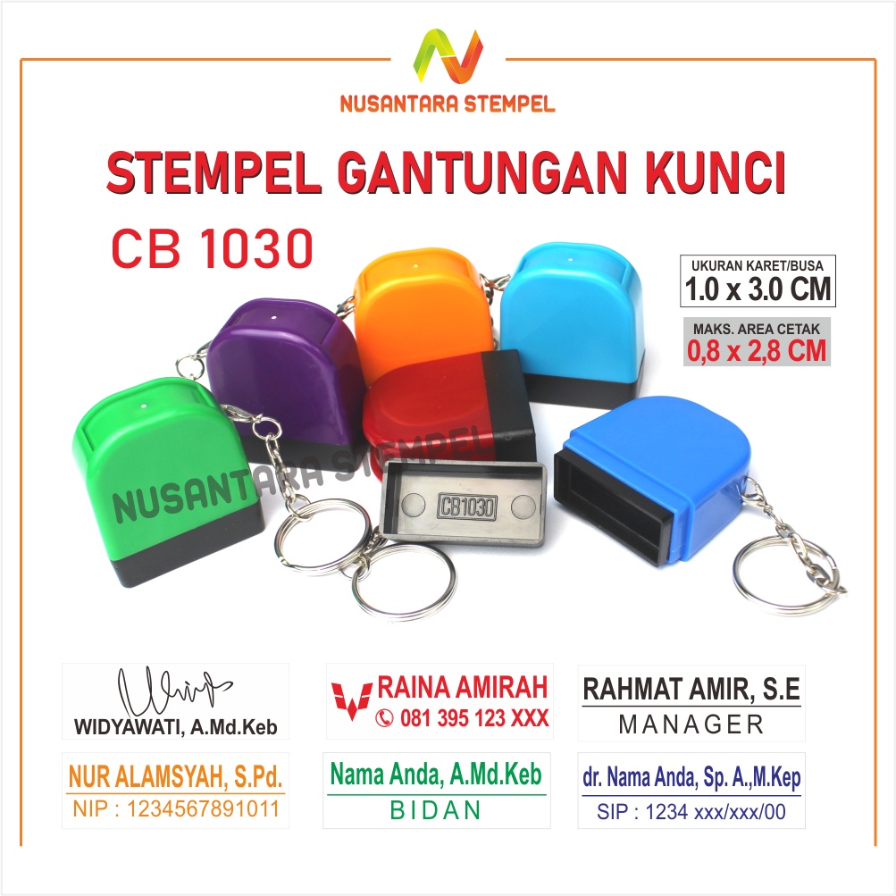 Jual Stempel Nama Gantungan Kunci Dokter Bidan Perawawat Apoteker Guru Stampel Ganci Flash Stamp ...