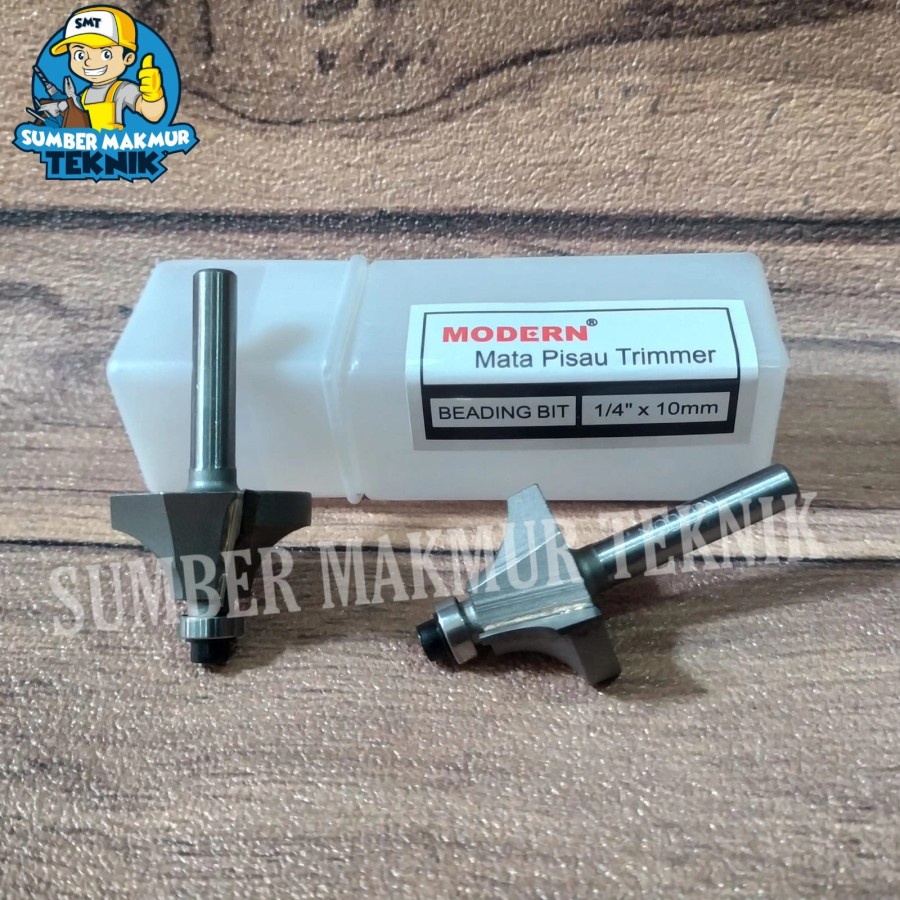 Jual Mata Profil Kayu Beading Bit Router 1/4 x 3/8 inch ( 10 mili ...