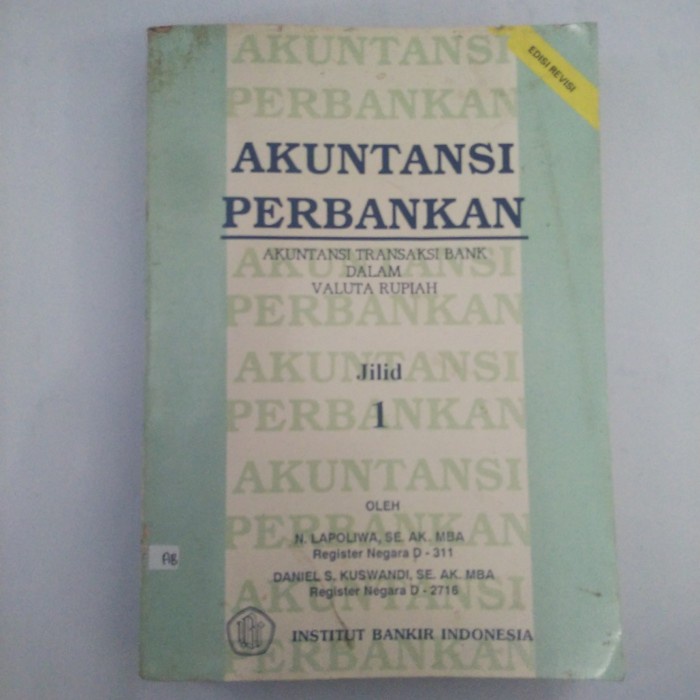 Jual BUKU AKUNTANSI PERBANKAN JILID 1 EDISI REVISI | Shopee Indonesia