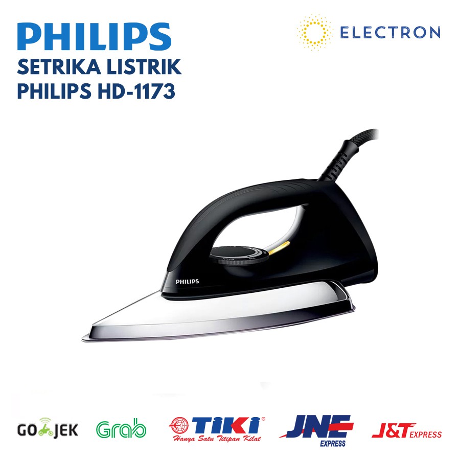 Jual Dry Iron Philips HD1173 HD 1173 350W ( Setrika Listrik ) | Shopee ...
