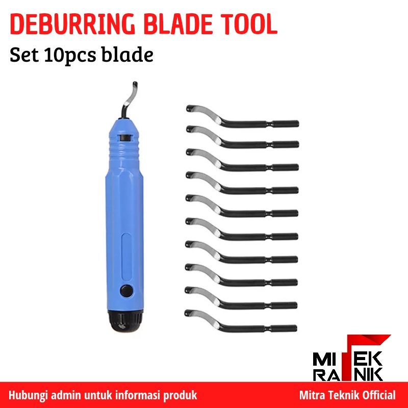 Jual Holder Deburing Blade Reamer Portable Set 10pcs Blades Refil Untuk ...