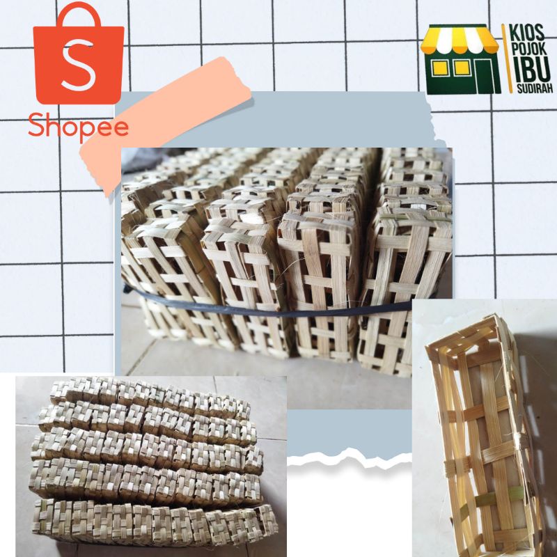 Jual [125pc] Reyeng Bambu 15x5x3 Natural / Besek Bambu Keranjang Wadah ...
