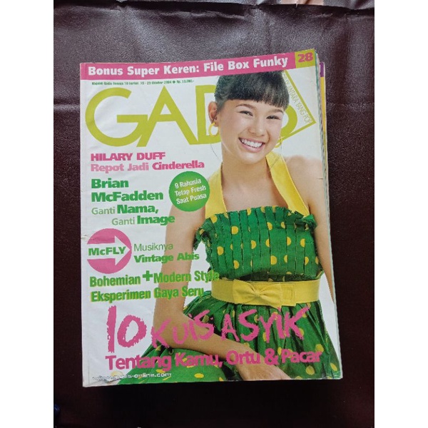 Jual majalah GADIS Edisi Tahun 2004 majalah Jadul Majalah Bekas | Shopee Indonesia