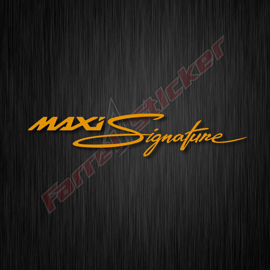 Jual stiker sticker MAXI Signature NMAX, XMAX, LEXI | Shopee Indonesia